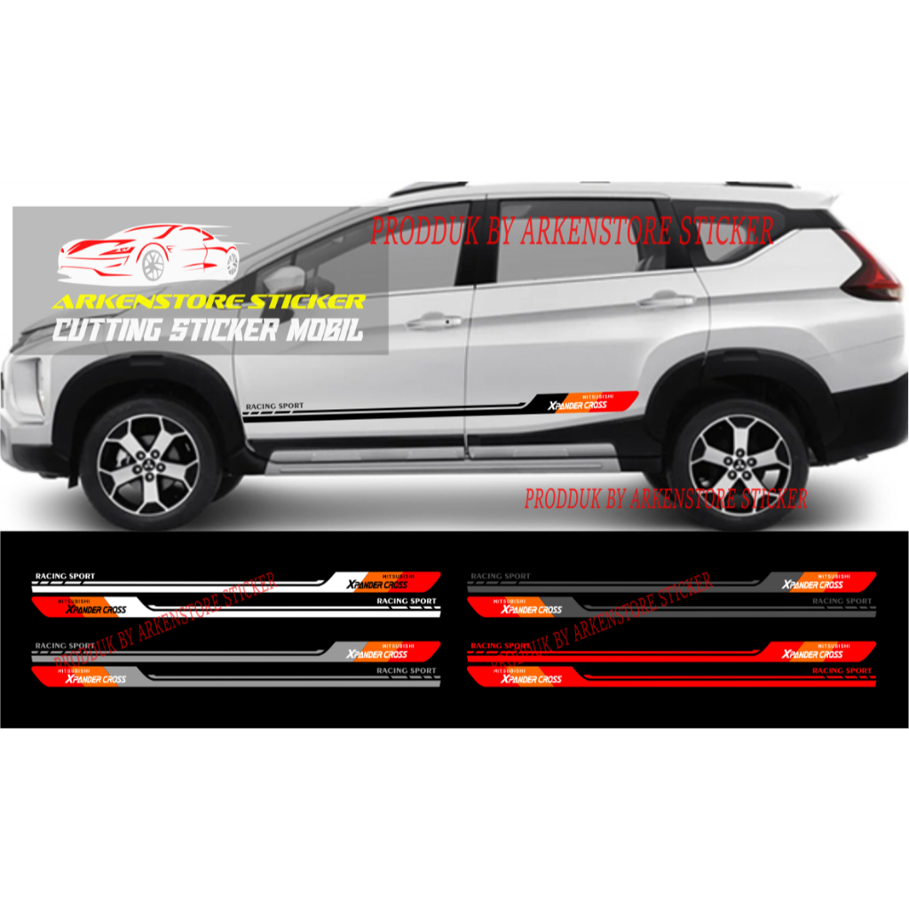 Jual Stiker mobil Mitsubishi Xpander cross cutting stiker sticker mobil ...