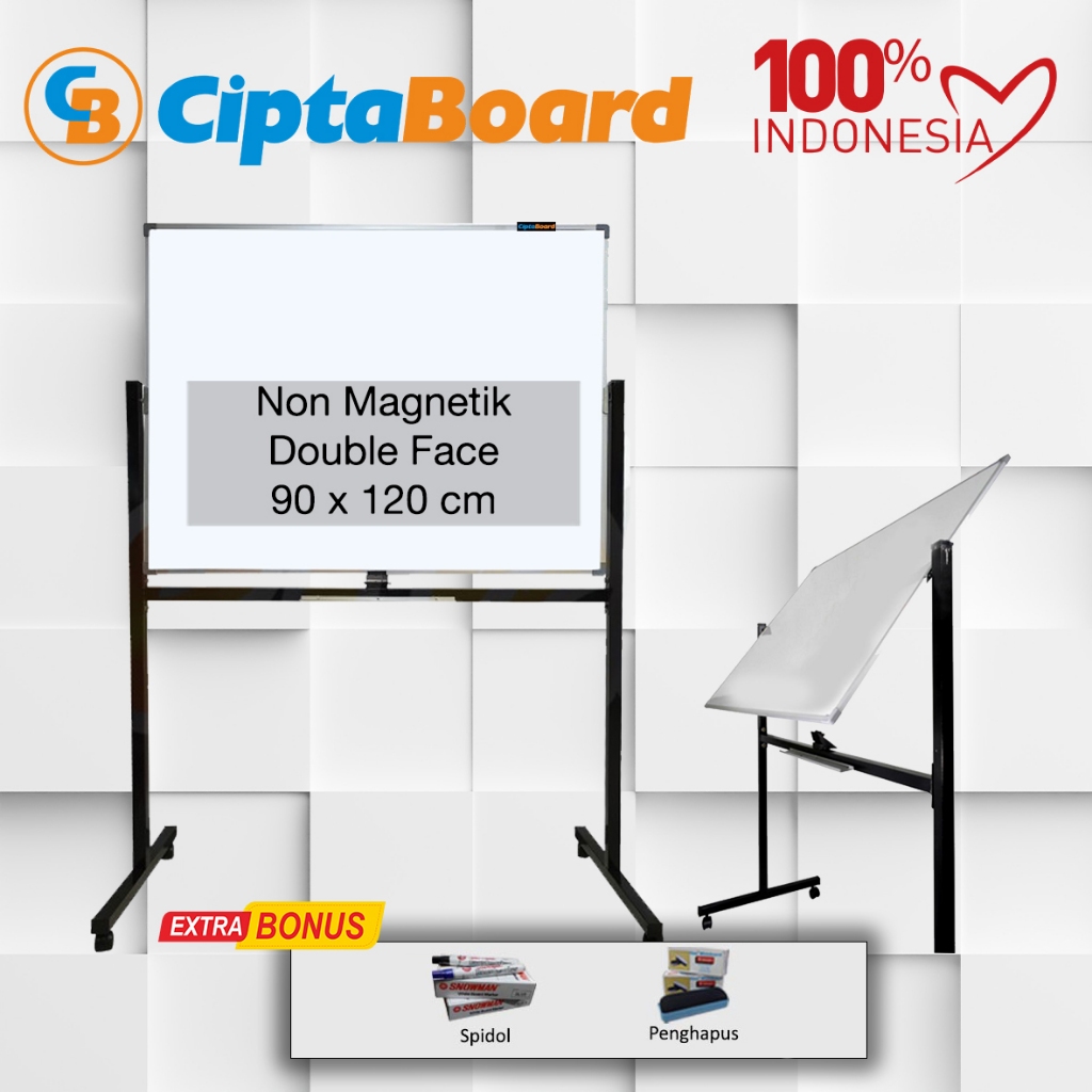 Jual Papan tulis / Whiteboard / Papan board / Mading / Whiteboard Stand ...