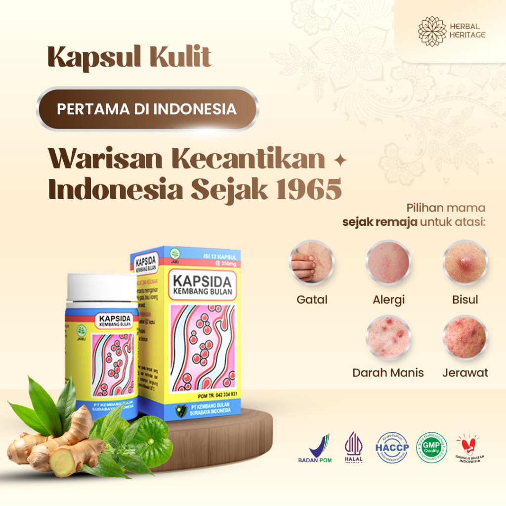 Jual KAPSIDA - Membantu Meredakan Jerawat, Gatal, Alergi, Pembersih ...