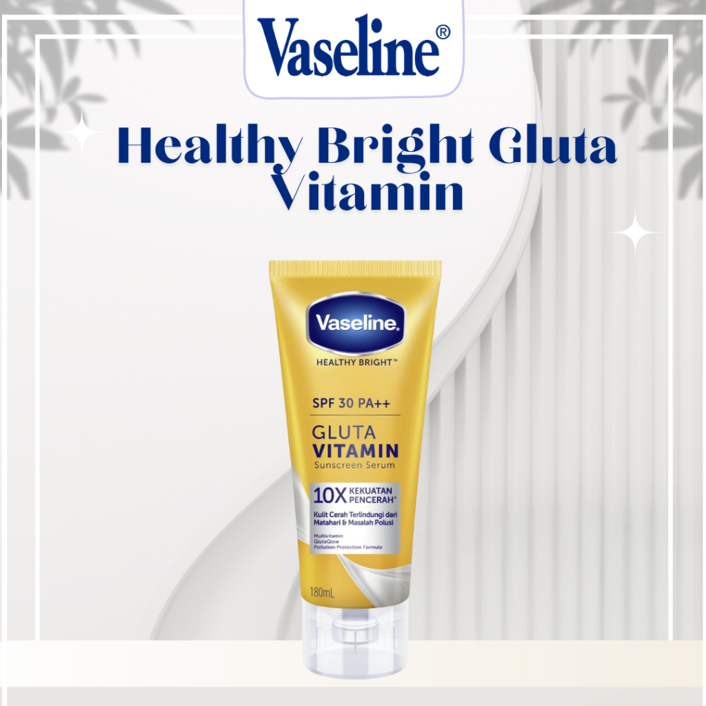Jual READY Vaseline Healthy Bright Gluta Vitamin Sunscreen Body Serum Spf30 Pa+++ Sun Care ...