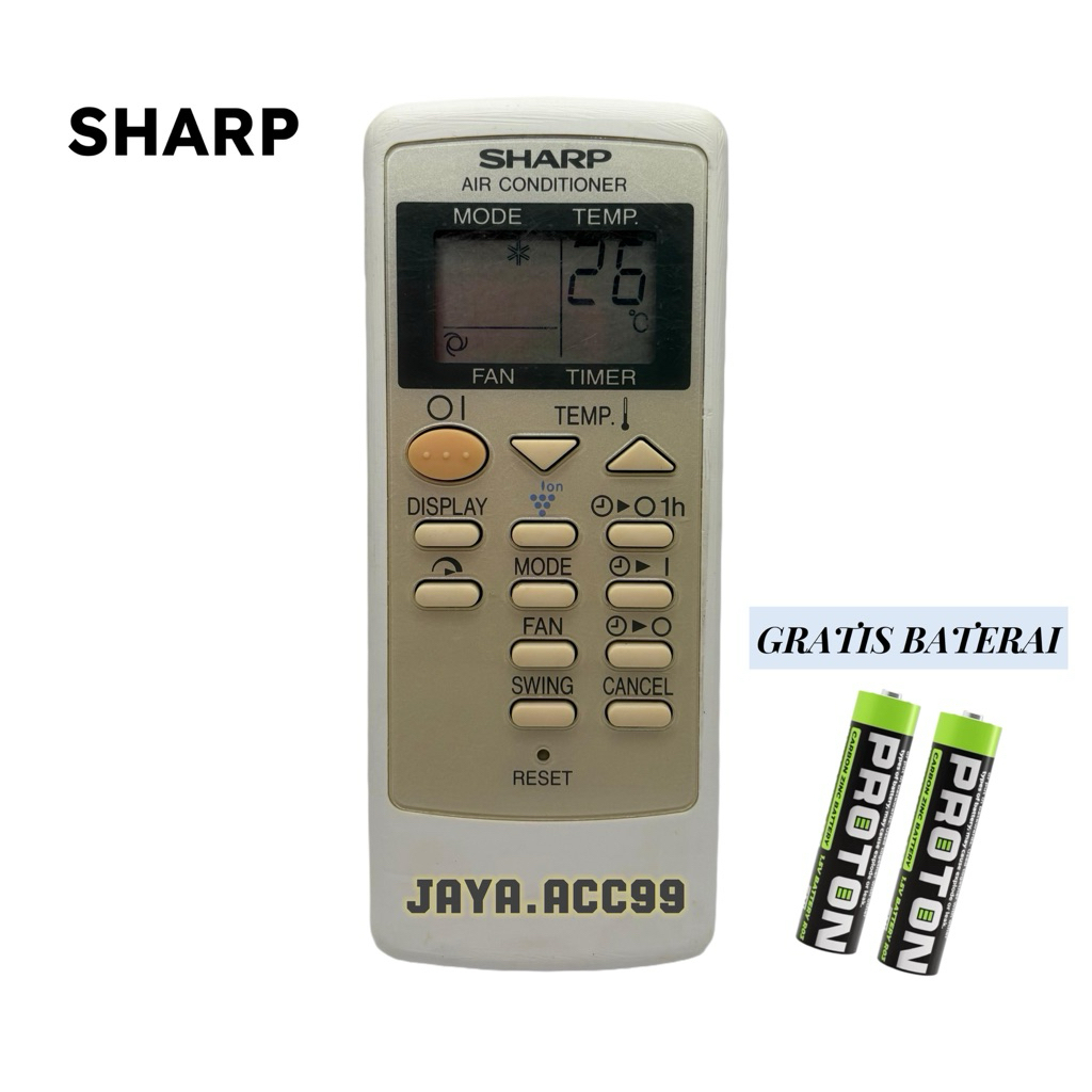 Jual REMOTE AC SHARP ORIGINAL CRMC-A793 ORIGINAL | Shopee Indonesia