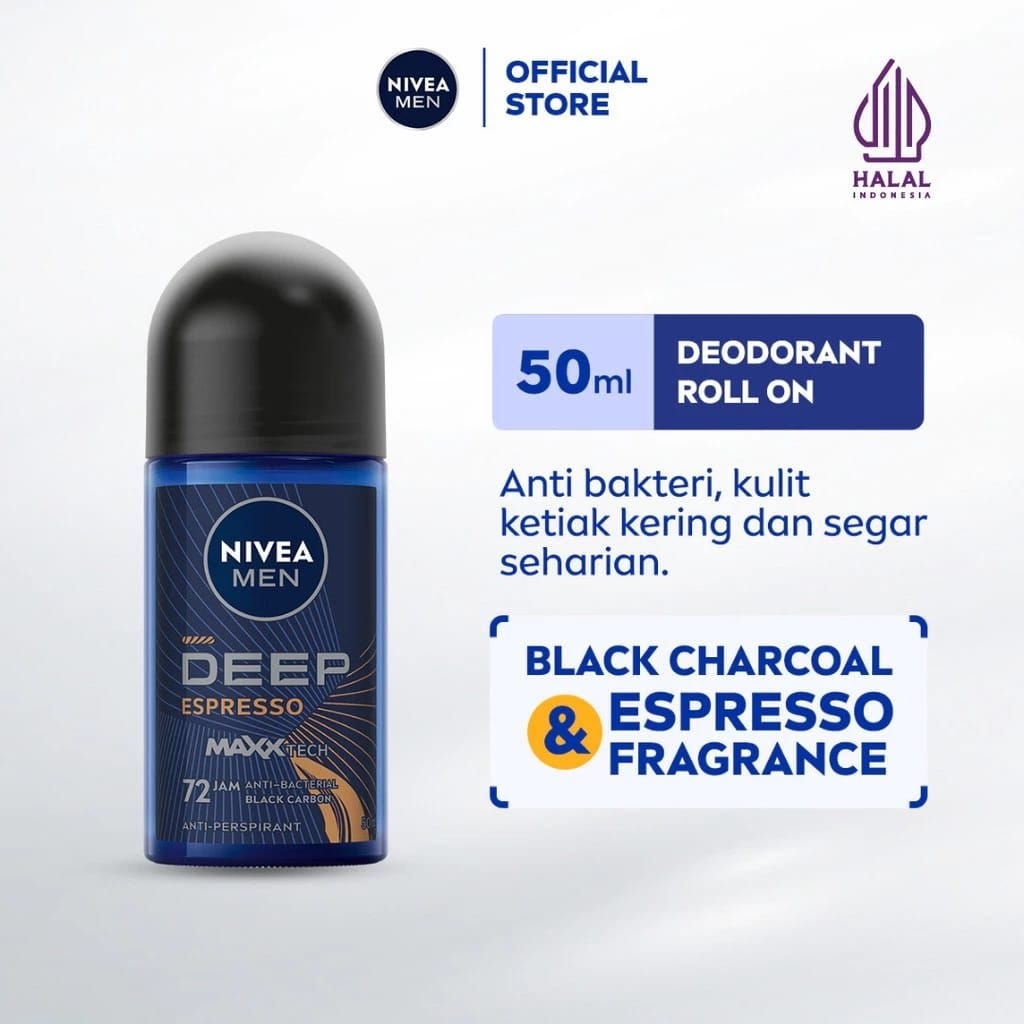 Jual Nivea Men Deodorant Roll On Deep 50ml | Shopee Indonesia
