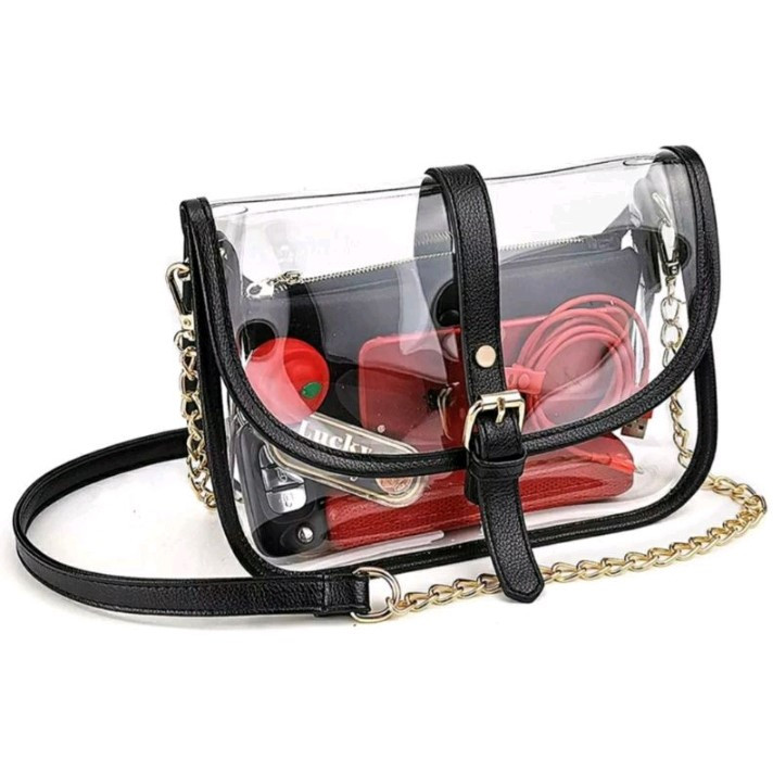 Jual Sling Bag Mika Transparan AGUSTINE - tas transparan wanita - tas ...