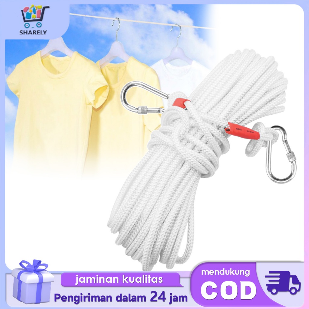 Jual Tali Jemuran Nilon 15 Meter Tali Tambang Tali Tenda Tali Tiang ...