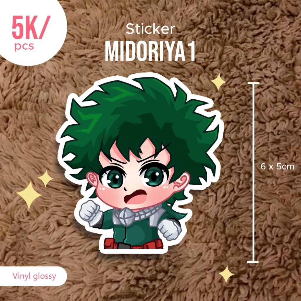Jual Stiker midoriya/deku anime boku no hero academia anti air | Shopee ...