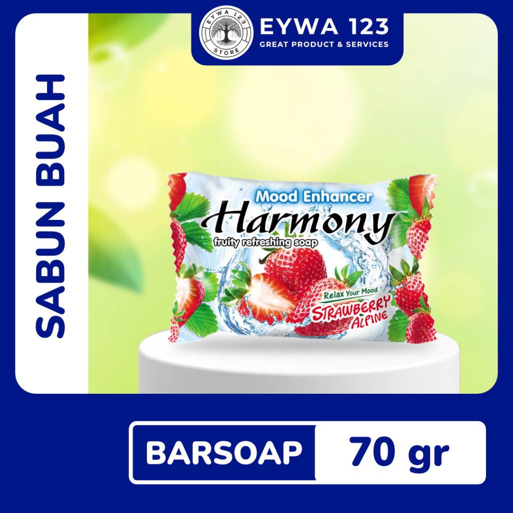 Jual HARMONY Sabun Buah Strawberry 70g | Shopee Indonesia