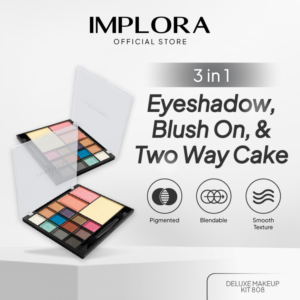 Jual Implora Deluxe Make Up Kit 808 | Shopee Indonesia