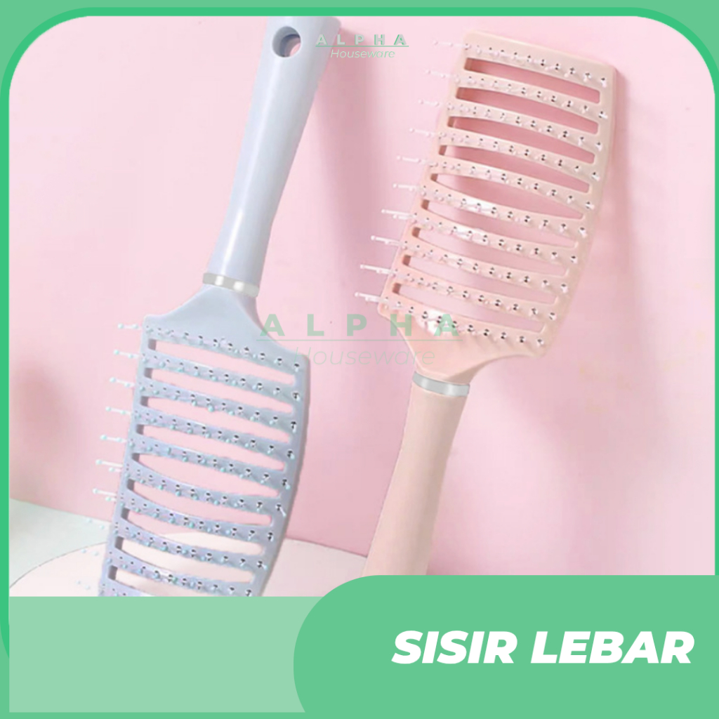 Jual Sisir Rambut Wanita Anti Kusut Sisir Besar Jarang Premium Sisir ...