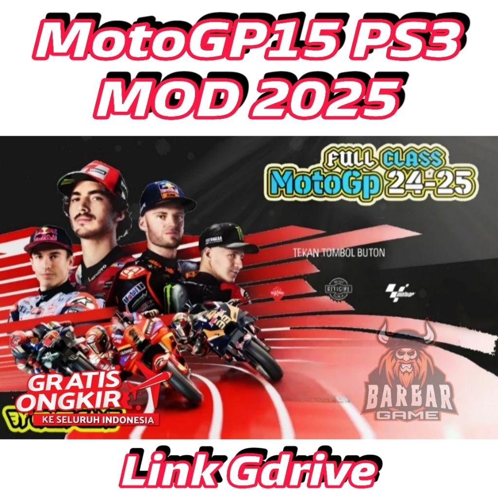 Jual MotoGP15 Mod 24/25 MANDALIKA MOTOGP 24/25 - sedia game ps2 ps3 ps4 ...