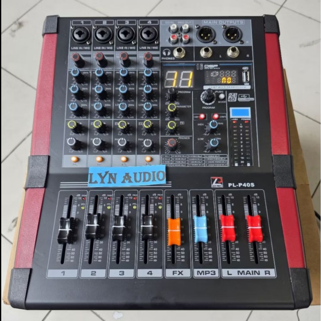 Jual Power Mixer 4 Channel Pasline PL P40S / PL-P40S / PLP40S Original ...