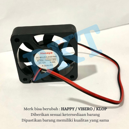 Jual FAN DC 12volt 12v 5cmx5cm // Kipas DC 5x5 Lima | Shopee Indonesia
