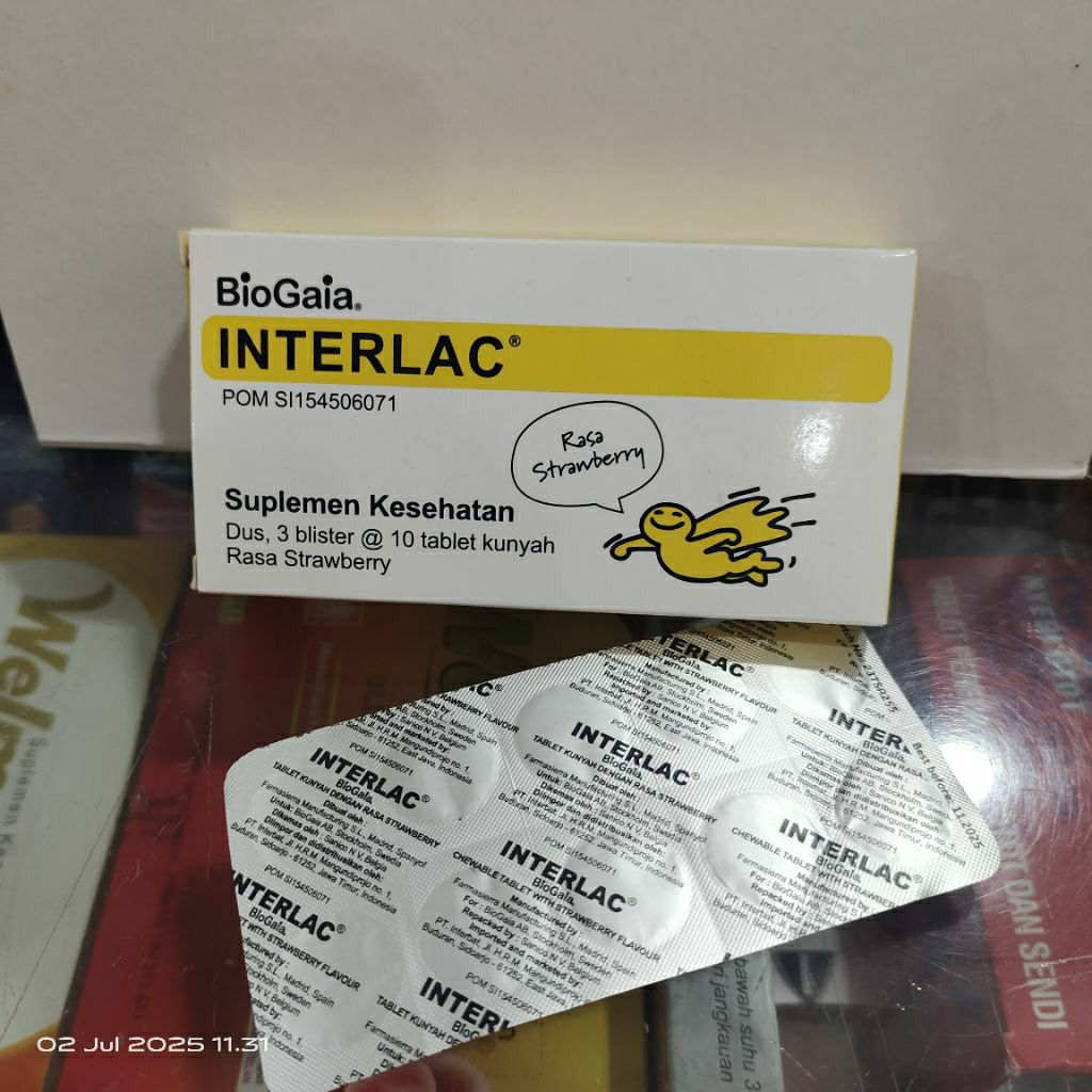 Jual Interlac tablet harga per lembar 10tablet | Shopee Indonesia