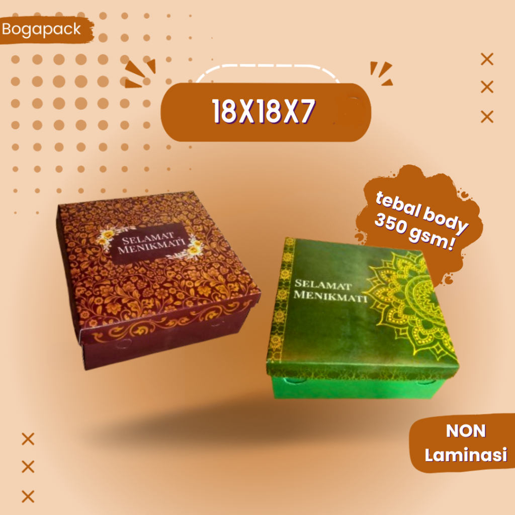 Jual Dus 18x18x7.5 cm Motif Non Jendela / dus printing / dus kotak ...