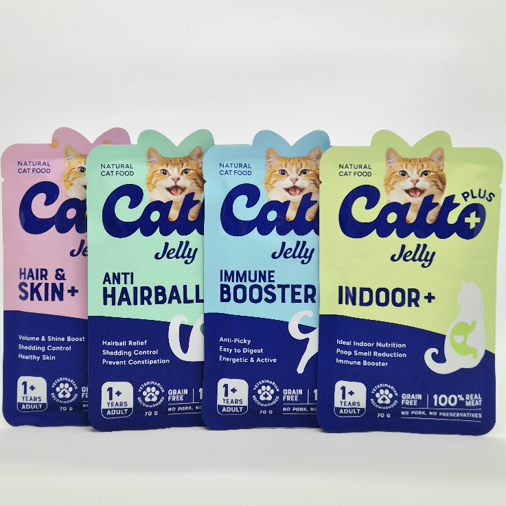 Jual Makanan kucing dewasa CATTO 70gr | Natural Jelly Wet Cat Food ...