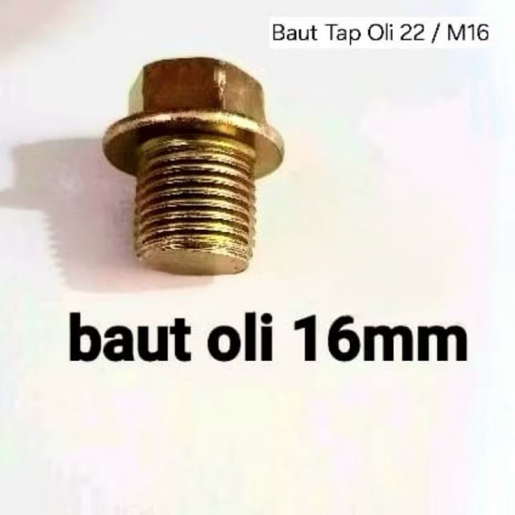 Jual Baut Tap Oli M16 / Baut Tap Oli Baut 22 Oversize Drat 1,5 ...