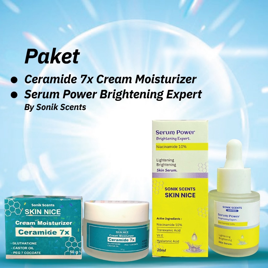 Jual SONIK SCENTS Paket 2 in 1 skin nice serum power brightening expert ...