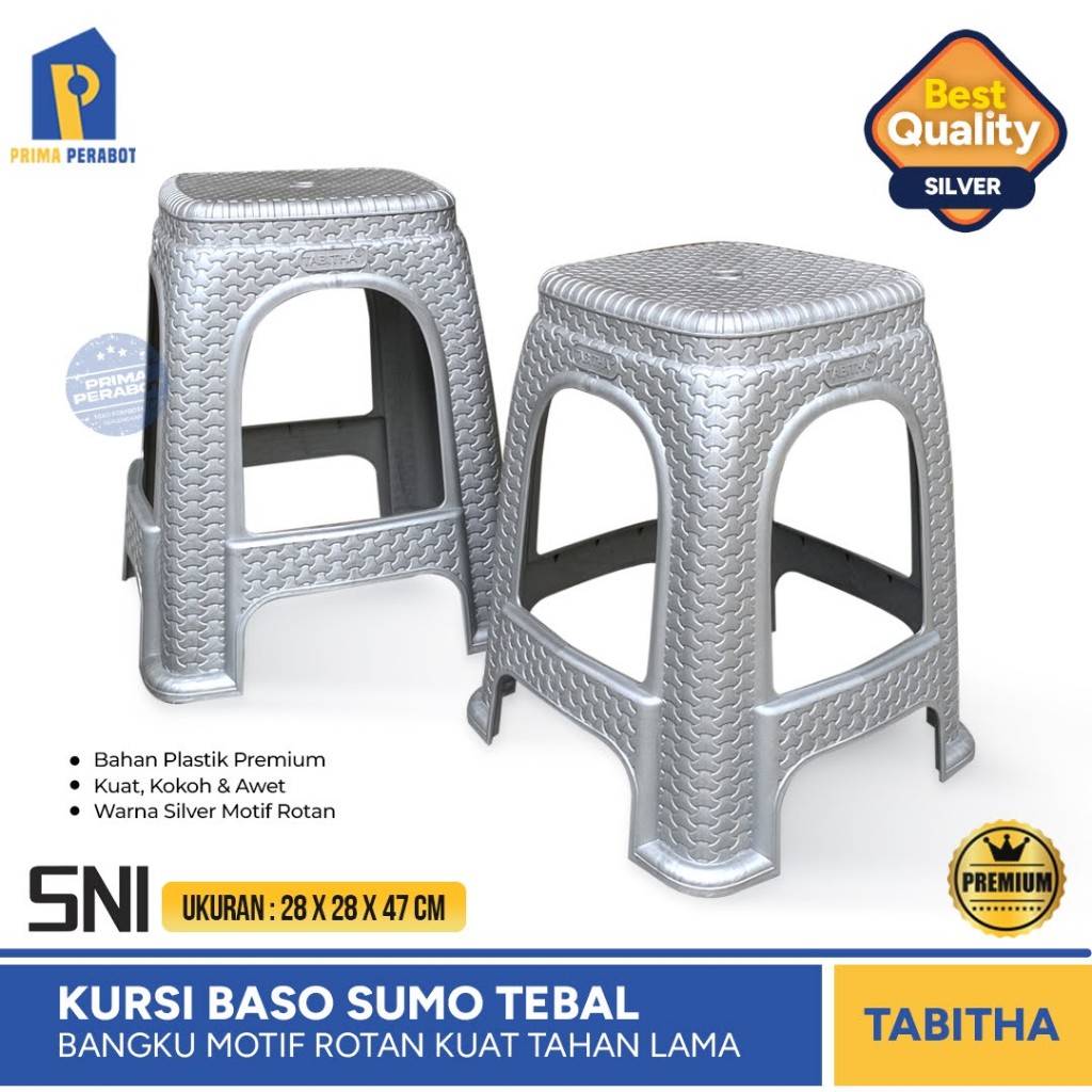 Jual Kursi Baso Sumo Rotan Plastik Kursi Taman Silver Tabitha | Shopee ...