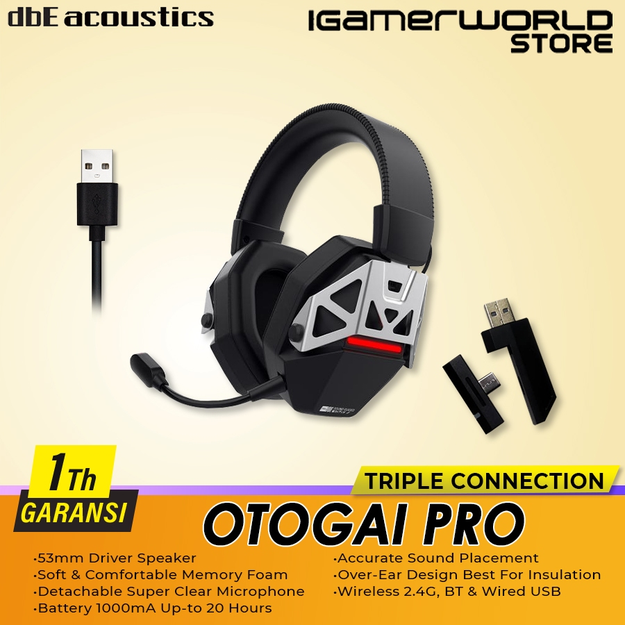 Jual dbE OTOGAI PRO Wireless Triple Connection Gaming Headphone ...