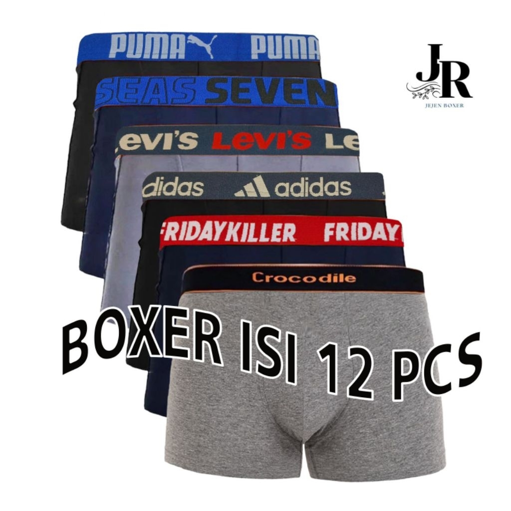 Jual ISI 12 PCS CELANA DALAM BOXER PRIA LAKI LAKI DEWASA CD BOXER MURAH ...