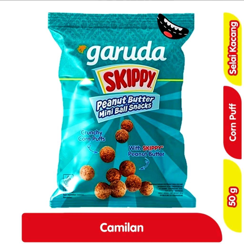 Jual Garuda SKIPPY peanut butter chocolate wafer Ball 50gr | Shopee ...