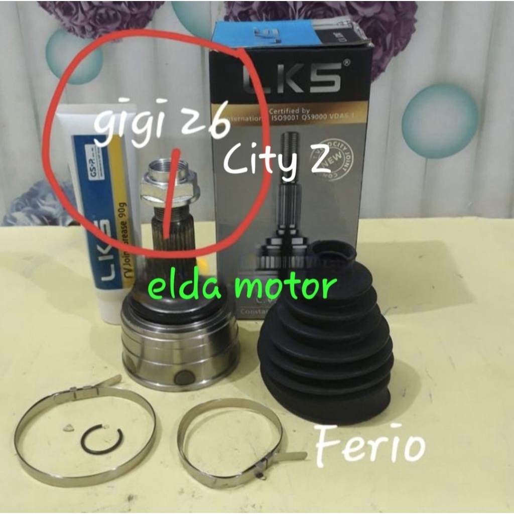 Jual CV Joint Luar As Roda Depan Luar Honda Ferio City Z | Shopee Indonesia