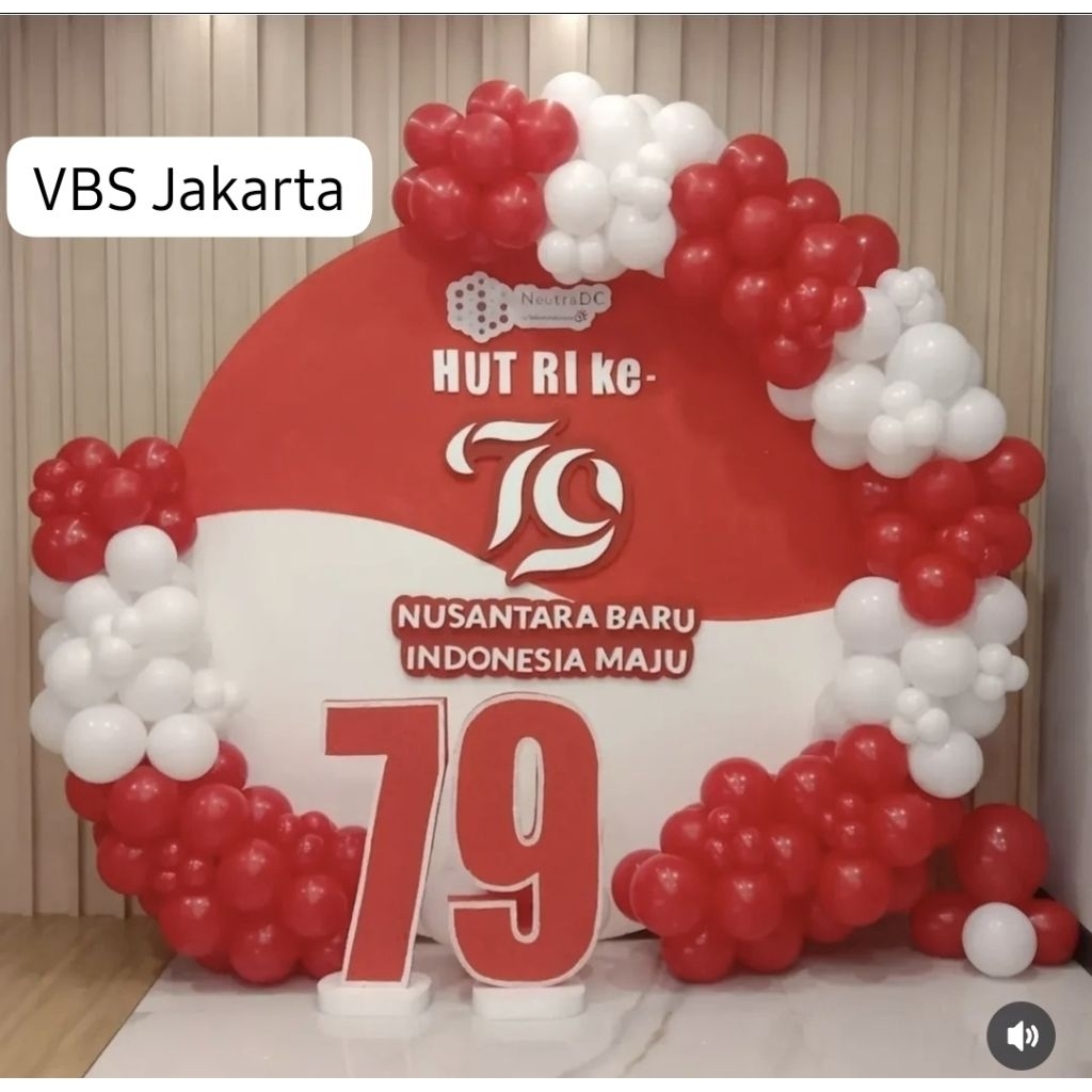 Jual DEKORASI STANDING STEROFOAM BACKDROP DIRGAHAYU MERAH PUTIH ...