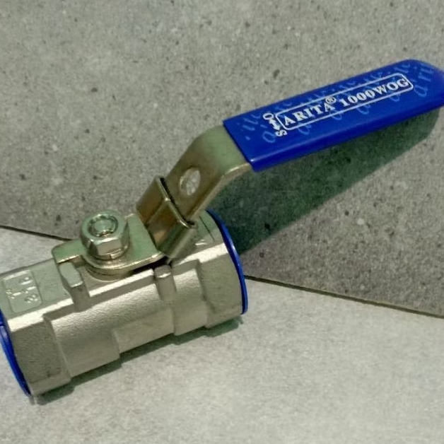 Jual ARITA BALL VALVE SS 316 . 1000 WOG 1 INCH | Shopee Indonesia