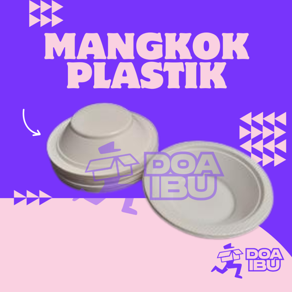 Jual [Isi50] Mangkok Plastik 11cm 14cm 16.5cm M5 M6 M7 mangkok anti ...