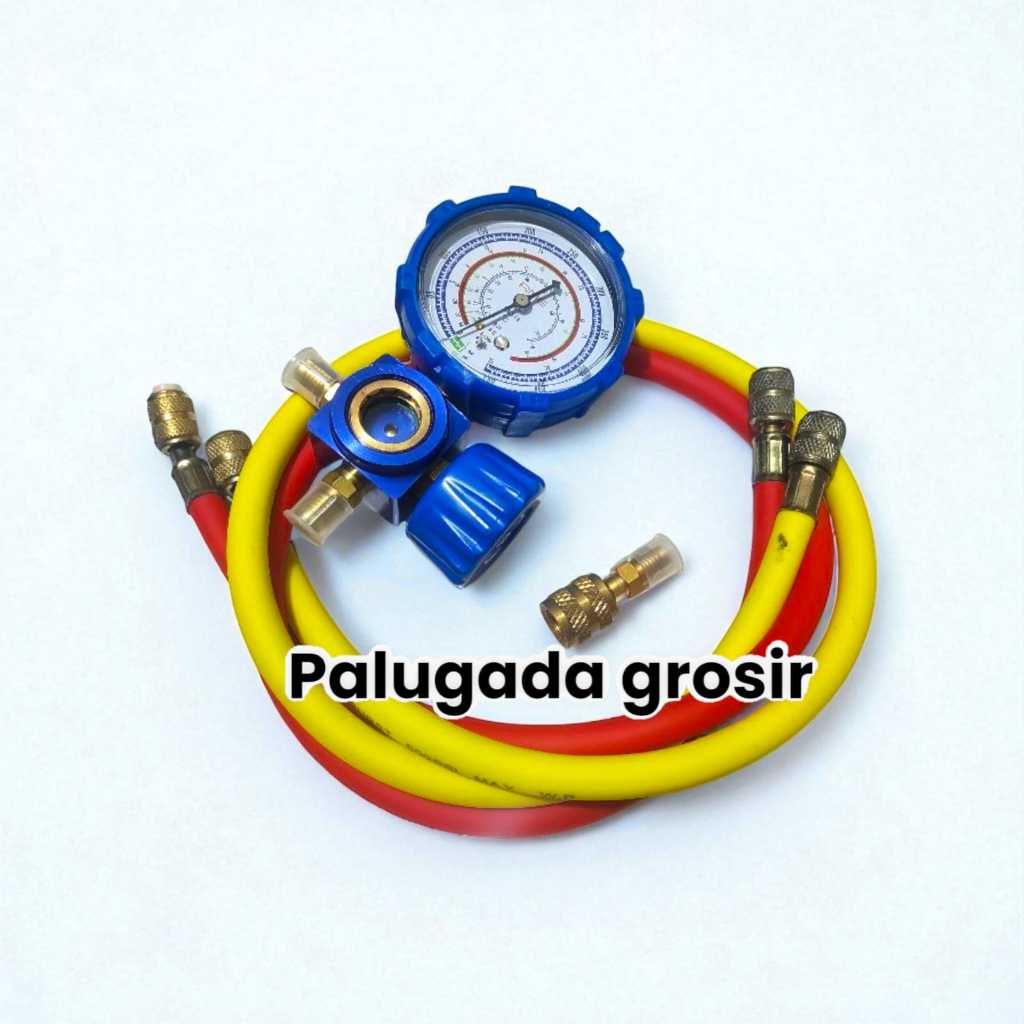 Jual Paket isi freon R32/R410 manifold & selang + adaptor R32 tanpa ...