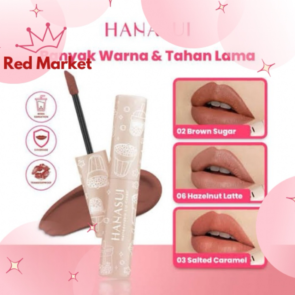 Jual -TOKO RED MARKET- HANASUI BOBA SERIES LIPCREAM LIP MATTE HANASUI ...