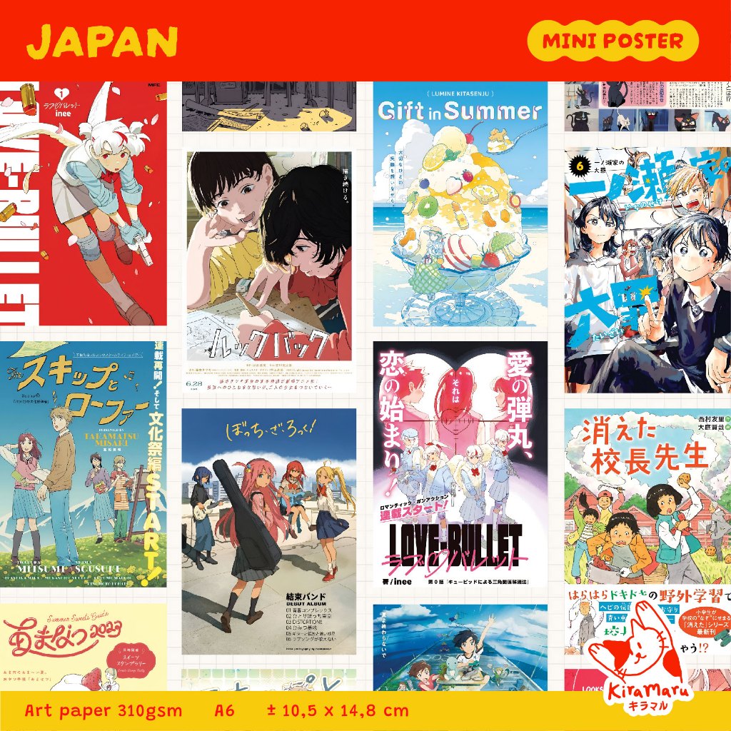 Jual Poster Japan Aesthetic A6 / Poster A6 / Wall Deco / Wall Poster ...