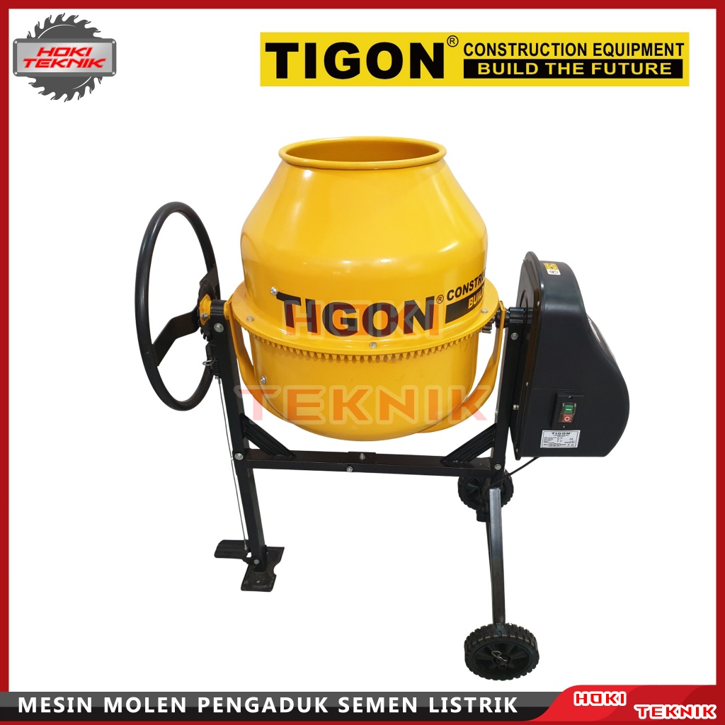 Jual Tigon 120 Liter Mesin Molen Pengaduk Semen Cor Beton Listrik TCM-120L | Shopee Indonesia