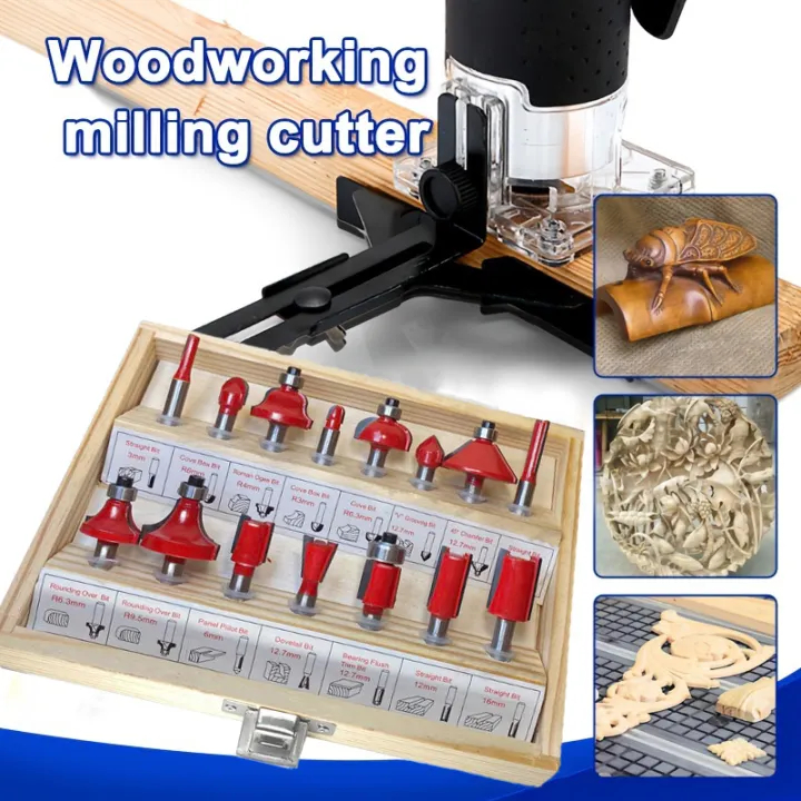 Jual 15pcs mata profil kayu lengkap 6mm Untuk Membentuk Kayu mata ...