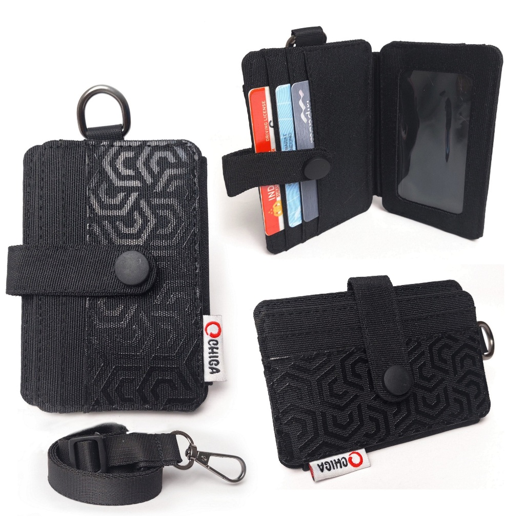 Jual CHIGA Lanyard Hexa Name Tag Dompet ID Card Multifungsi | Shopee ...