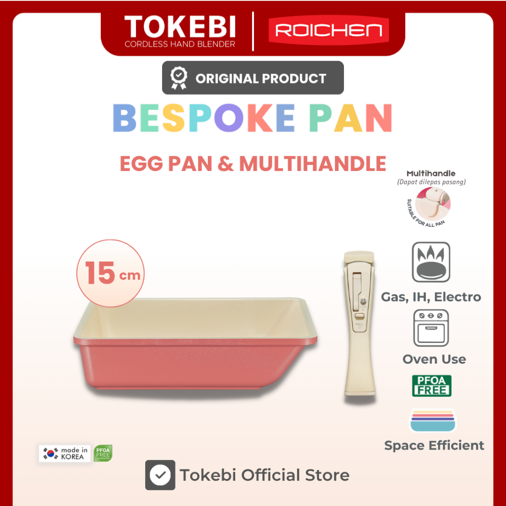 Jual Bespoke Egg Pan Roichen 15cm - Rossy Peach | Shopee Indonesia