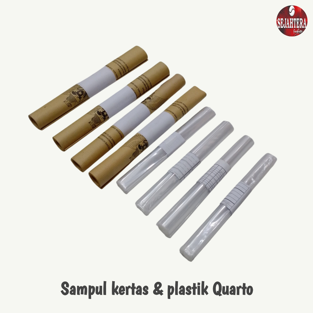 Jual Sampul Kertas Coklat & Plastik Ukuran Qwarto ( 1 Golong Isi 10 ...