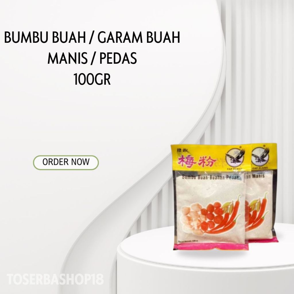 Jual Bumbu Buah / Garam Buah Manis / Pedas Cap Elang Sachet 100 gram ...