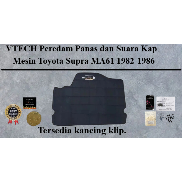 Jual TOYOTA SUPRA MA61 VTECH Peredam Panas dan Suara Kap Mesin ...