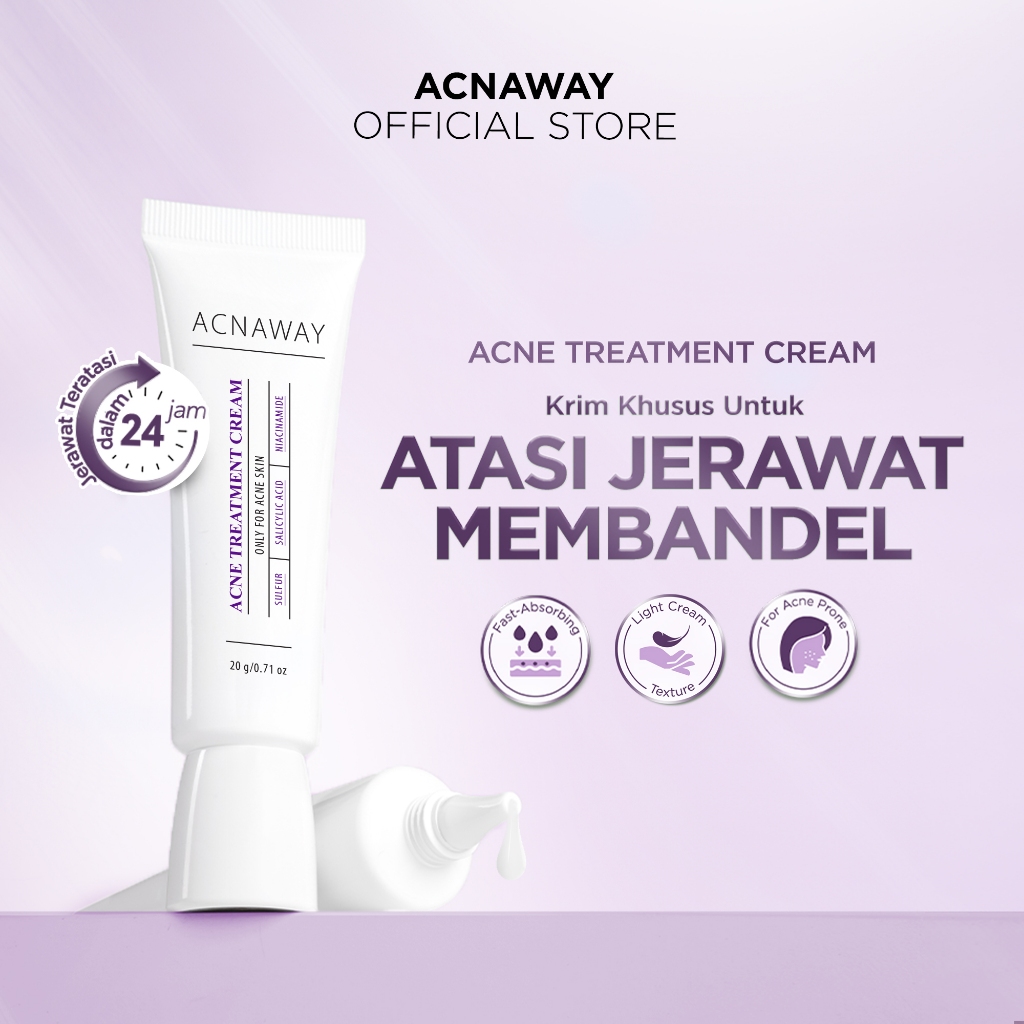 Jual ACNAWAY Acne Treatment Cream - Krim Totol Jerawat Membandel Dengan ...