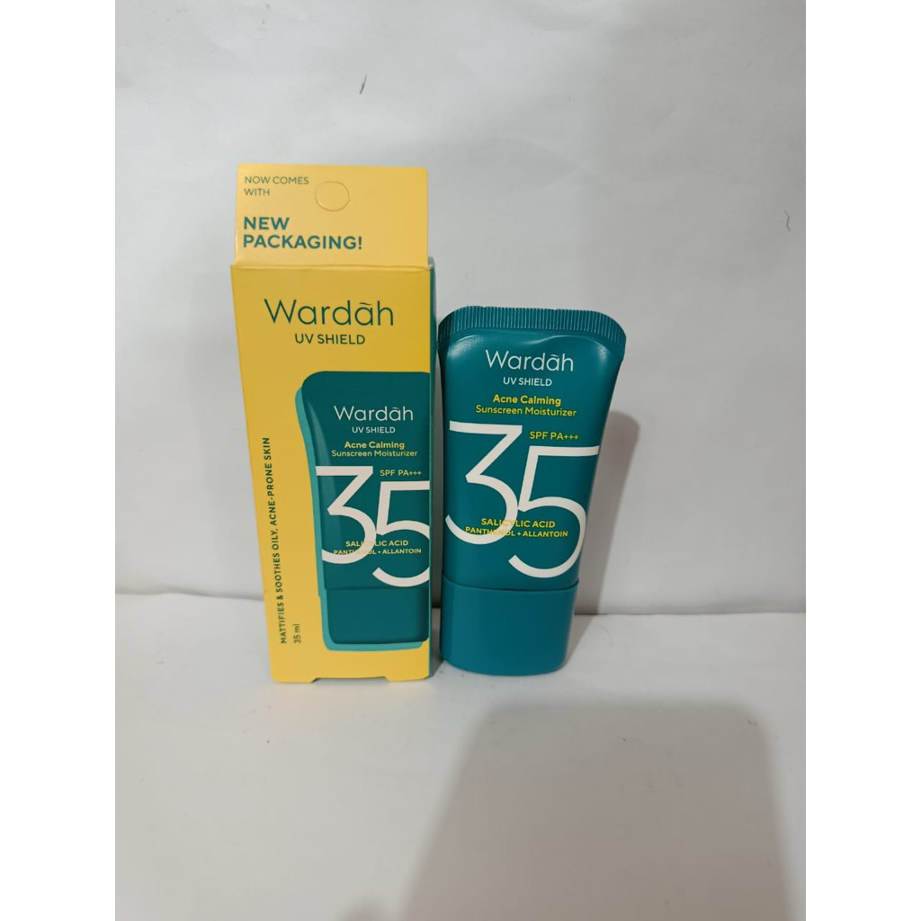 Jual WARDAH UV SHIELD ACNE CLAMING SUNSCREEN SPF 35 ( KEMASAN BARU) | Shopee Indonesia