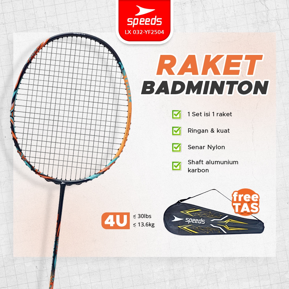Jual SPEEDS Raket Badminton Bulu Tangkis Badminton Bulu Tangkis Alat ...