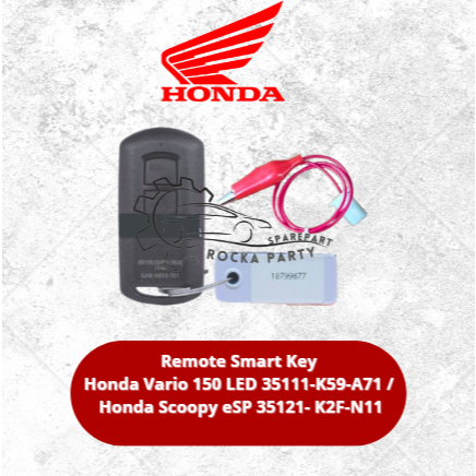 Jual Remote Smart Key Honda Vario 150 LED (tombol 2 besar) 35111-K59 ...
