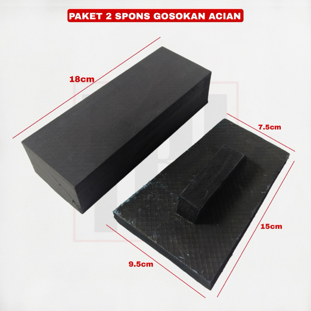 Jual Paket Spons Balok Dan Gosokan Busa Penghalus Acian | Shopee Indonesia