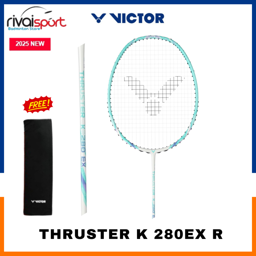 Jual New Raket Badminton Victor Thruster K 280 EX TK-280-EX-R (Sparkling Green) | Shopee Indonesia