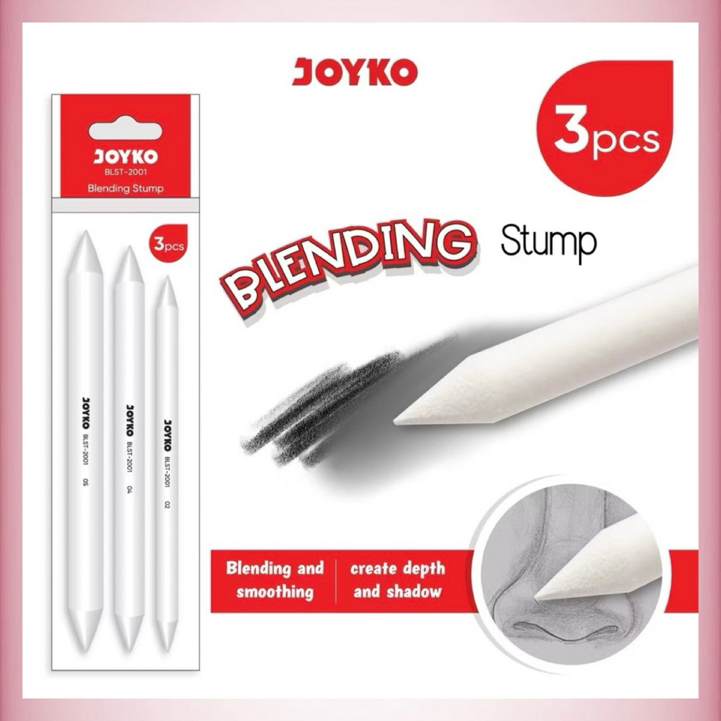 Jual ( Set 3 PCS ) Blending Stump Paper Stump Joyko BLST-2001 / Gradasi ...