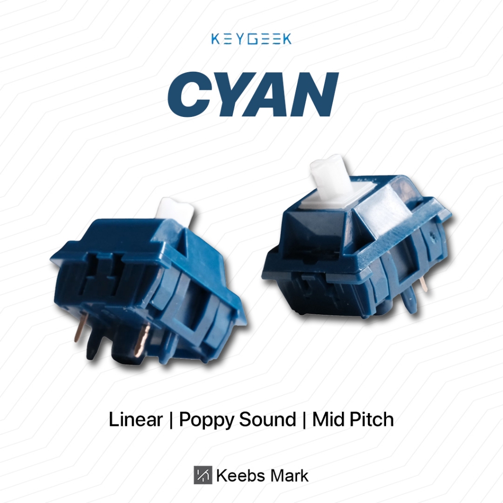 Jual Keygeek Cyan Linear Switch 52g Mechanical Keyboard | Shopee Indonesia