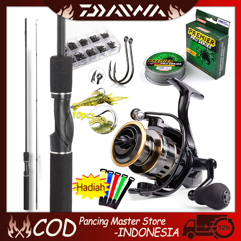 Jual DAIWA Pancing Set 30Kg/ Reel Pancing Murah Kuat Power/ 1.65M/1.8M/2.1M/2.4M Joran Pancing ...