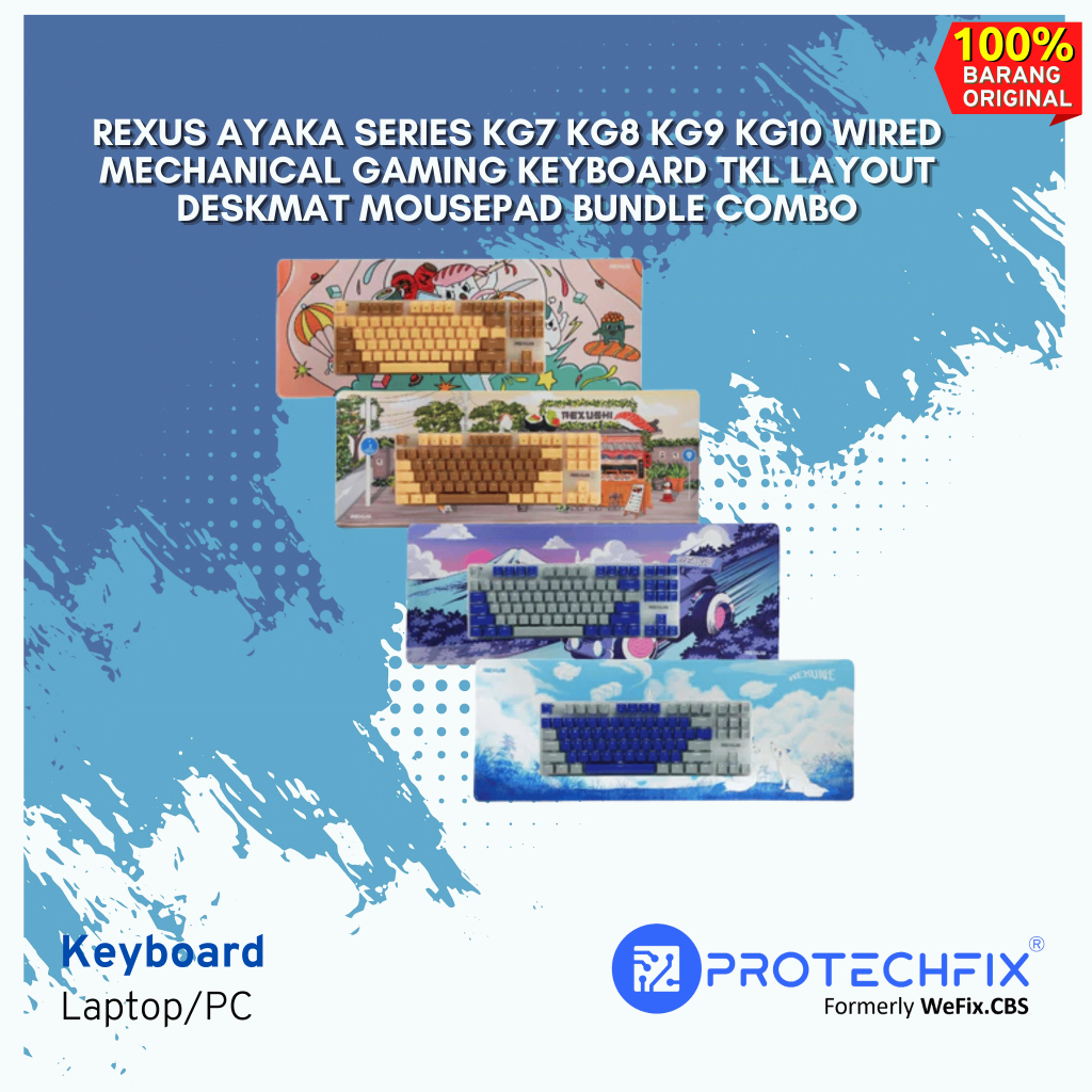 Jual Rexus Ayaka Series KG7 KG8 KG9 KG10 Wired Mechanical Gaming ...
