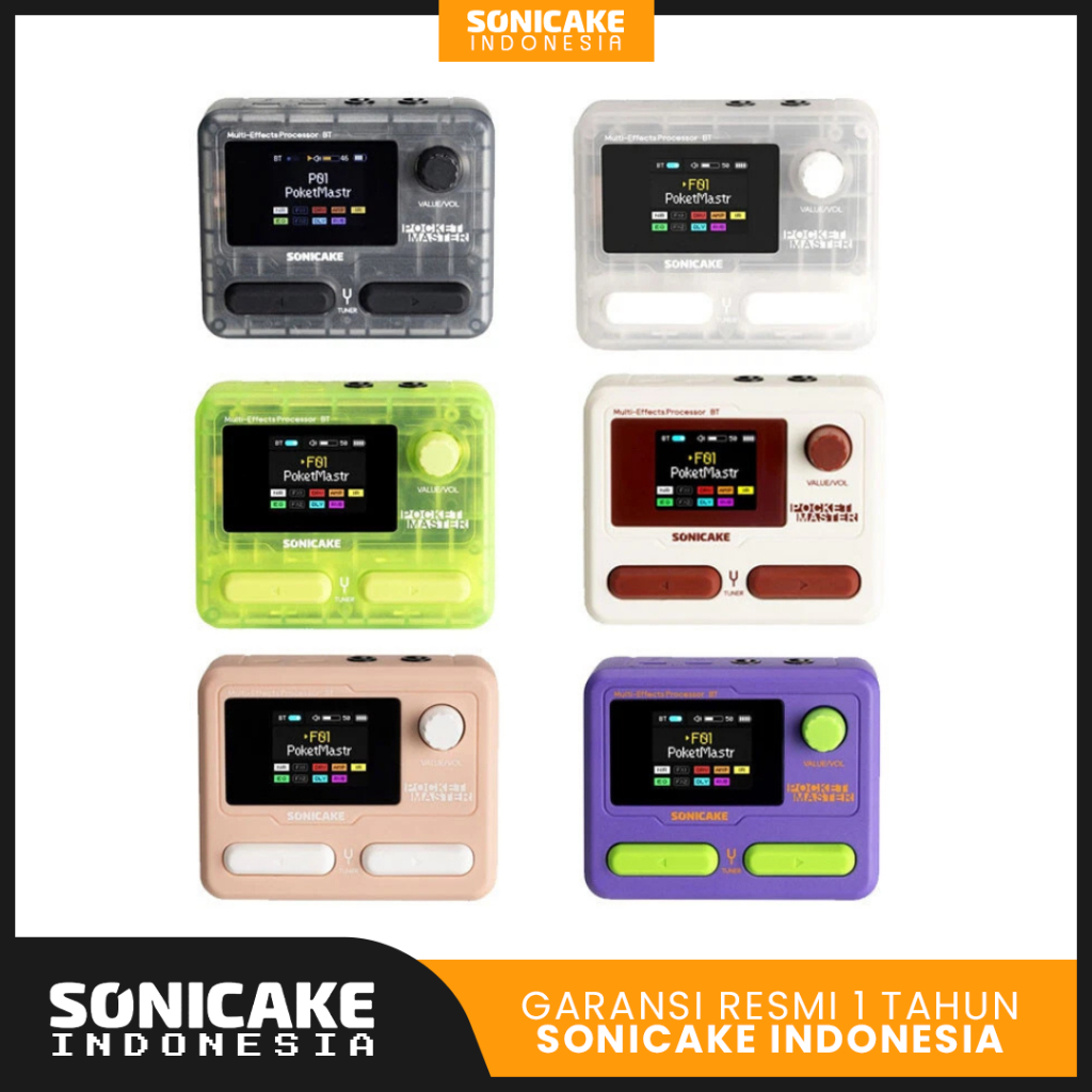 Jual Sonicake POCKET MASTER - Portable Compact Multi Effects Pedal Mini ...
