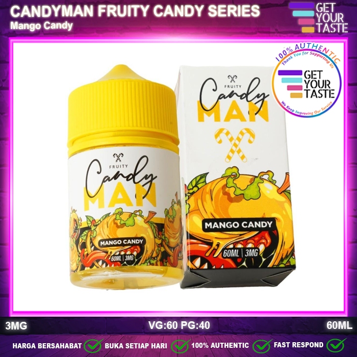 Jual Liquid Candyman Mango 60ML by FVS x TNT - Candy Man | Shopee Indonesia